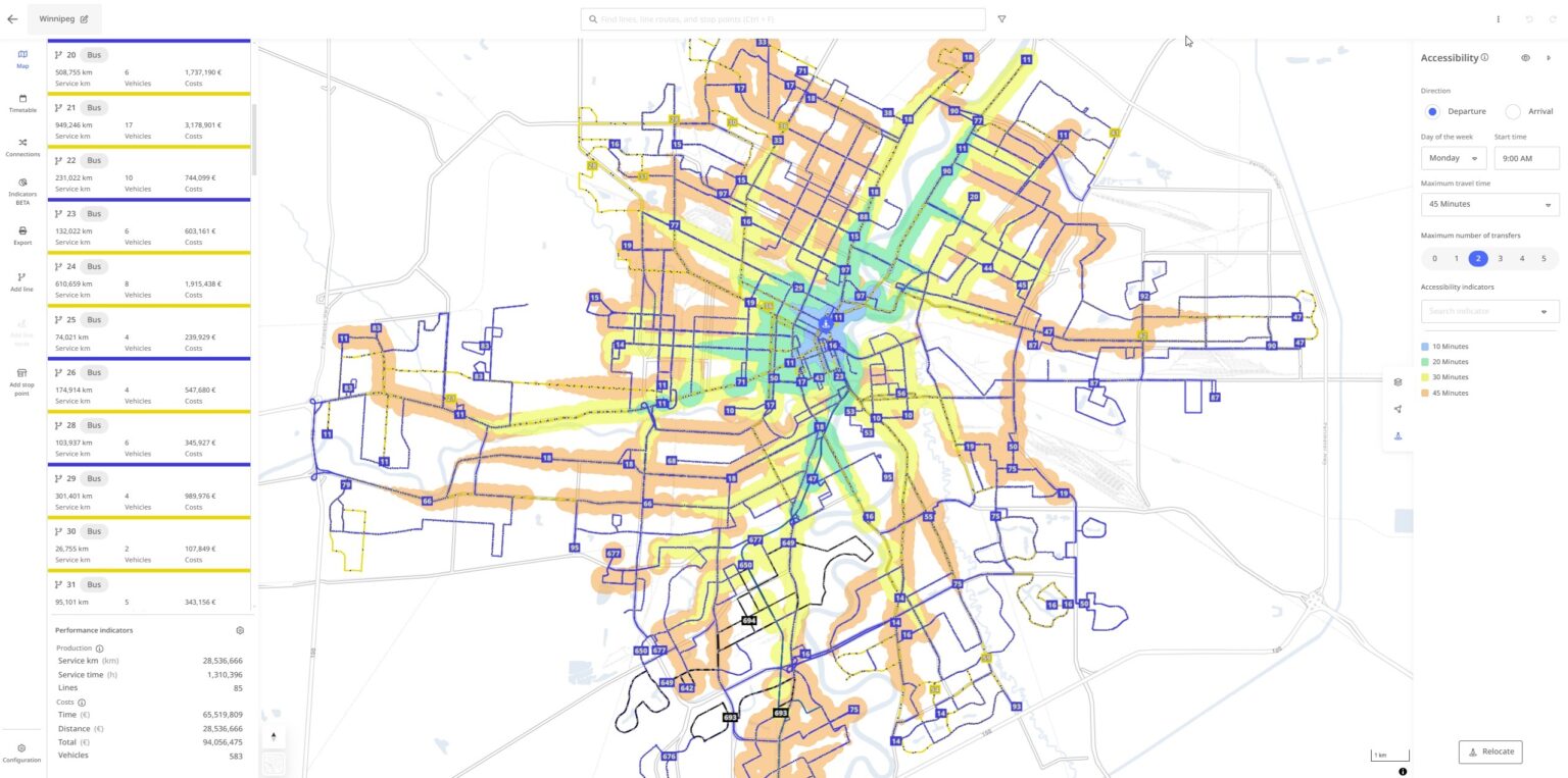 Winnipeg: Leveraging PTV Lines for Bus Network Redesign | PTV Blog