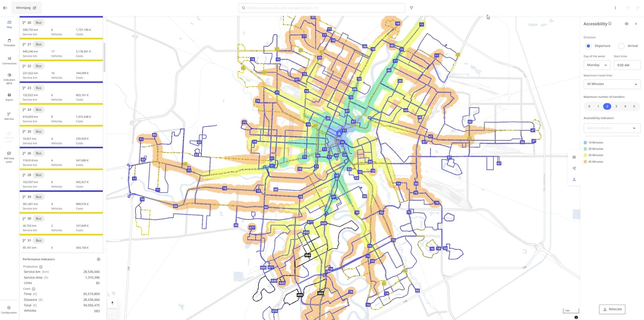 Winnipeg: Leveraging PTV Lines for Bus Network Redesign | PTV Blog